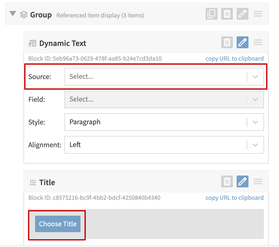 How-To: Assign reference objects to multiple blocks in a group – Platform Help Center